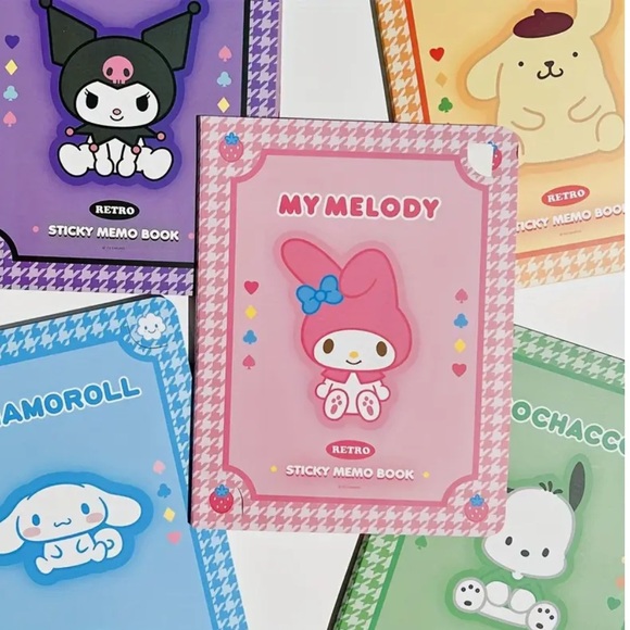 Sanrio | Toys | New Sanrio Characters Sticky Memo Book Asst Characters ...